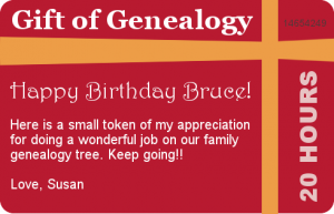 Genealogy Gift / Ancestry Gift Card / Ancestry As A Gift
